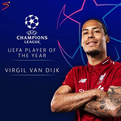 Virgil Van Dijk Wins Uefa Mens Player Of The Year Award