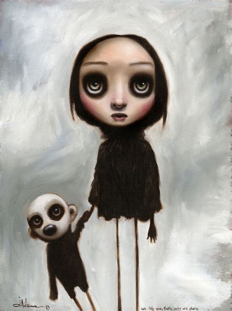 The Art Of Juli Adams Big Eyes Art Lowbrow Art Dark Fantasy Art
