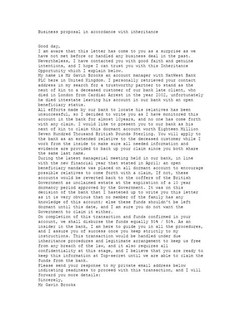 Inheritance Proposal 1 Pdf