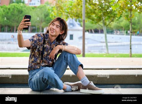 Asian Men Mirror Selfie