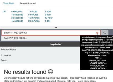 elasticsearch kibana regex not work stack overflow