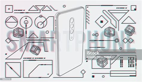 혁신적인 기술 개념 스마트 폰을위한 개발 및 코딩 Hud 스타일의 새로운 스마트 폰의 개념 개발 가상현실에 대한 스톡 벡터 아트 및 기타 이미지 Istock
