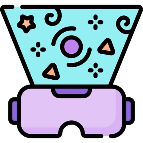 Virtual Reality Glasses Free Technology Icons
