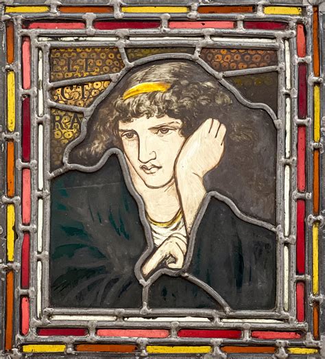 Daniel Cottier Attributed Victorian Stained And Leaded Glass Panel