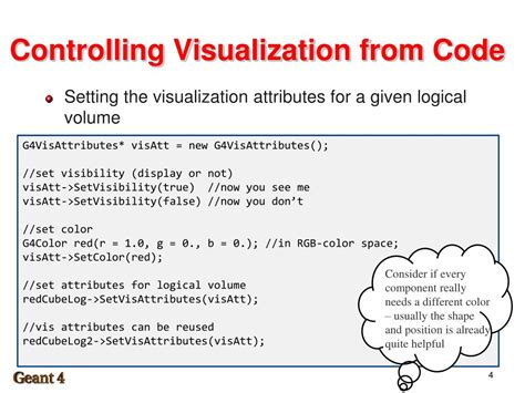 ppt geant4 visualization powerpoint presentation free download id