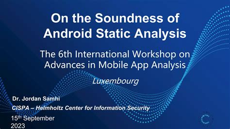 On The Soundness Of Android Static Analysis Ppt Free Download