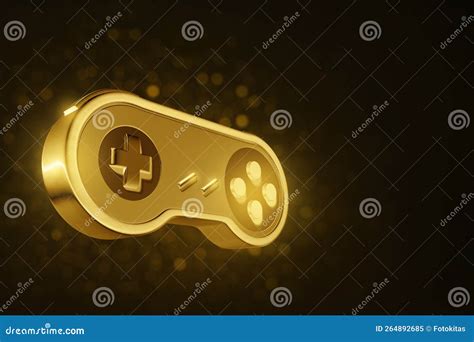 Retro Game Controller On 3d Illustrations Stock Illustration Illustration Of Gamer Design