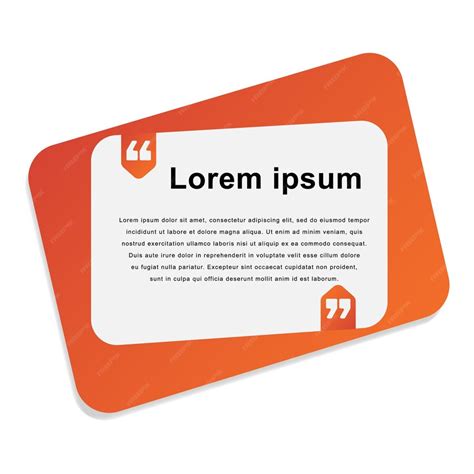 Premium Vector Quotes Message Bubble Template Design In Flat Style Vector Illustration