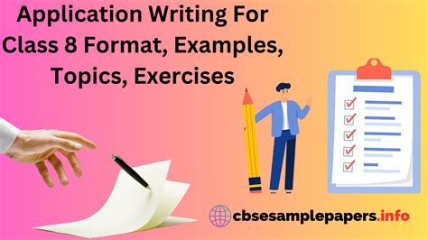 Application Writing For Class 8 Format Examples Topics Exercises