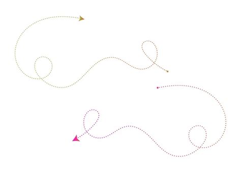 4 Hundred Dashed Line Arrow Route Path Royalty Free Images Stock