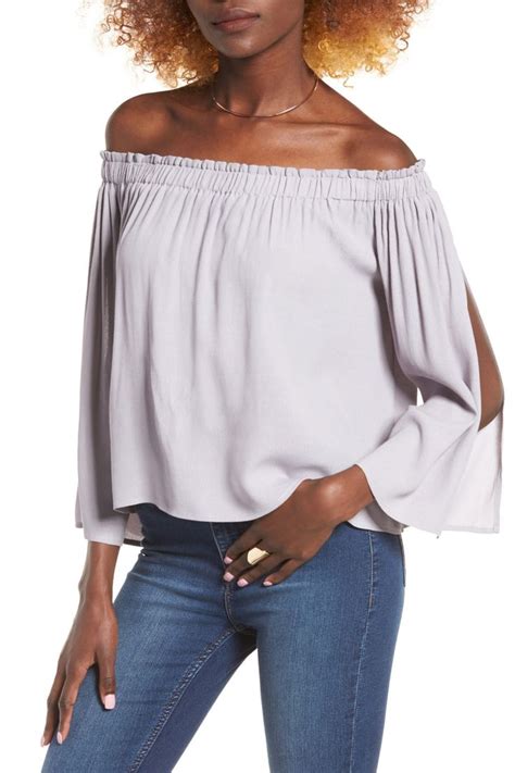 Annabelle Off The Shoulder Blouse White Bell Sleeve Blouse Blouse Nordstrom Romantic Blouses