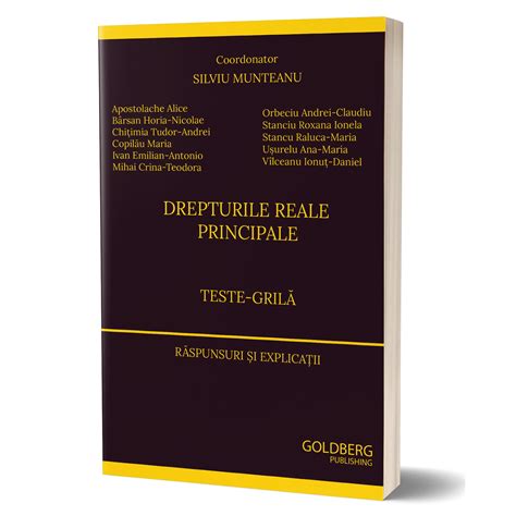Drepturile Reale Principale Teste Grila Silviu Munteanu Coord Emag Ro