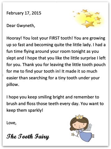 The 10 Best Tooth Fairy Letter Templates [review] Hold The Magic