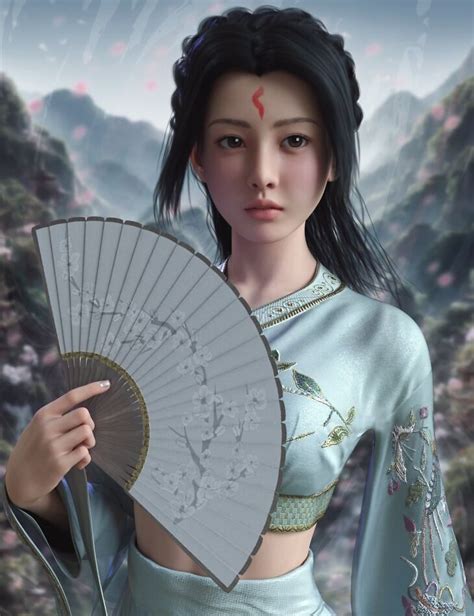 Vo Xiao Mei Character And Hair For Genesis 9 Free High Quality Models