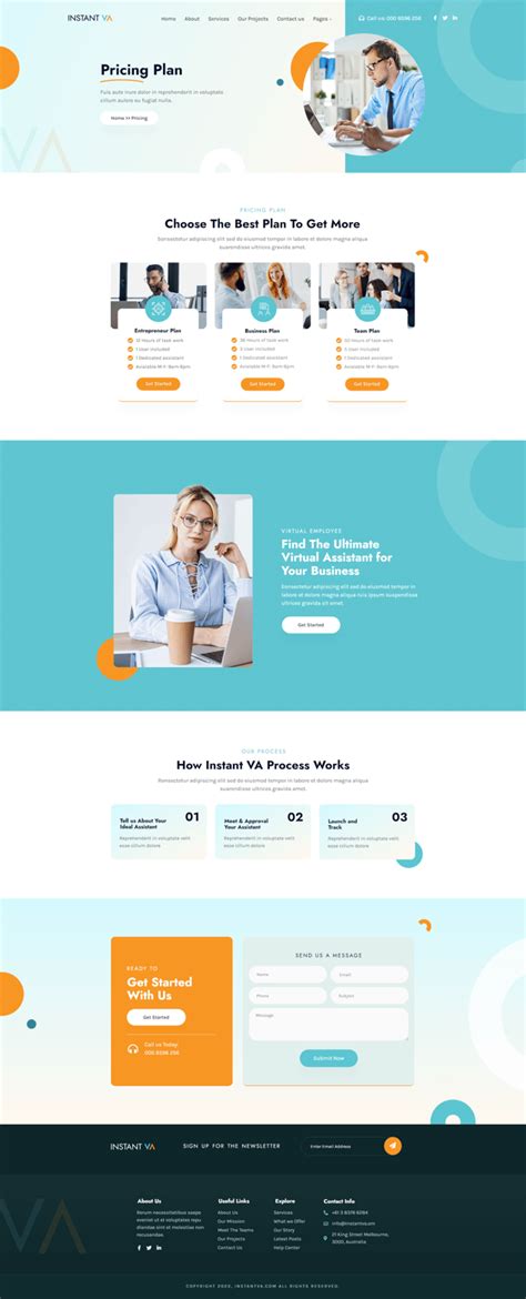 Instant Va Virtual Assistant Elementor Template Kit Wp Template Kits