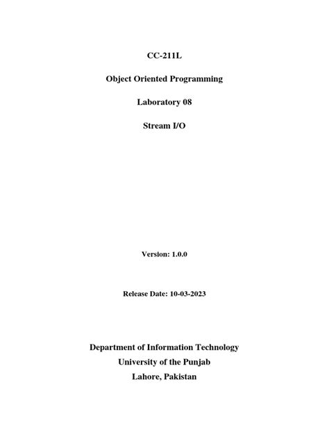 Lab 08 Pdf Computing Computer Data
