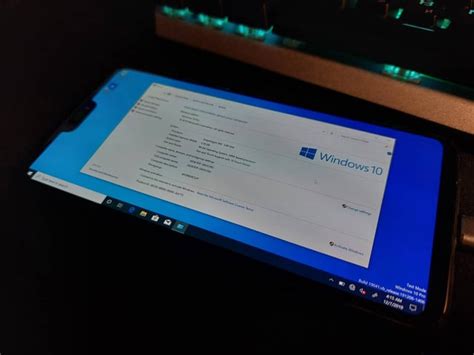 windows 10 running natively on an android phone r windows