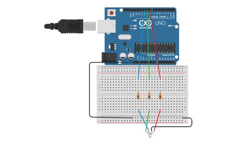 Circuit Design 3 Acionando Leds Pelo Serial Monitor Tinkercad