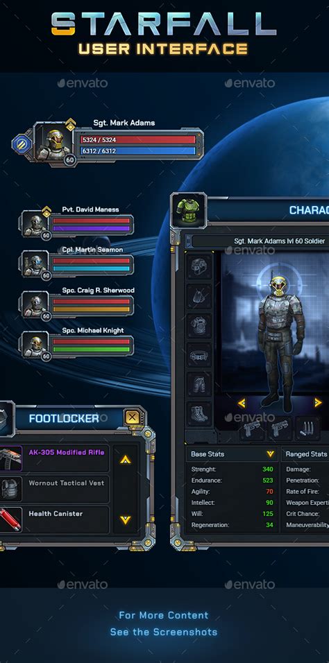 Rpg Game User Ui Templates Graphicriver