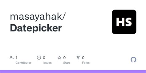 Github Masayahak Datepicker