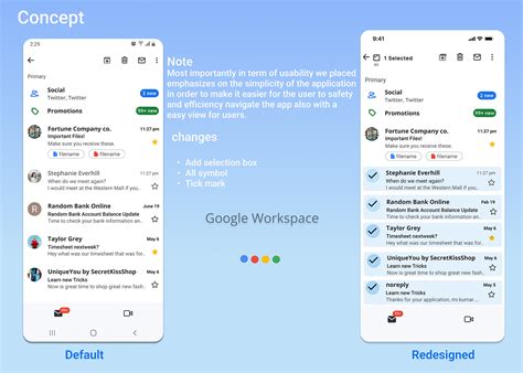 Gmail Redesign App On Behance