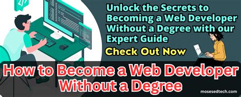 How To Become A Web Developer Without A Degree