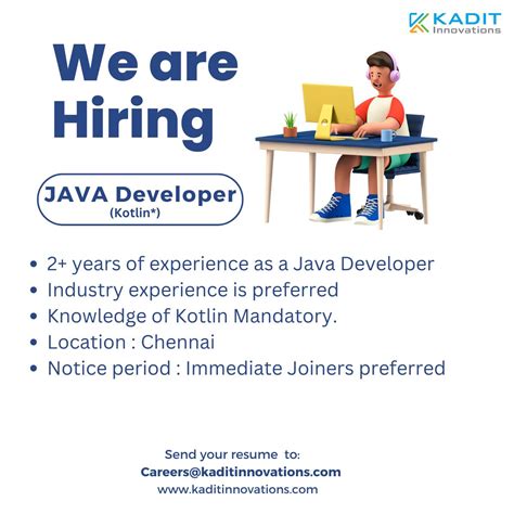 Kadit Innovations On Linkedin Java Hiring Jobalert Javadevelopers