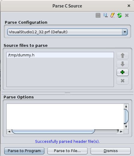 Parse C Source Does Not Recognize Function Pointer Array In Struct Definition Issue