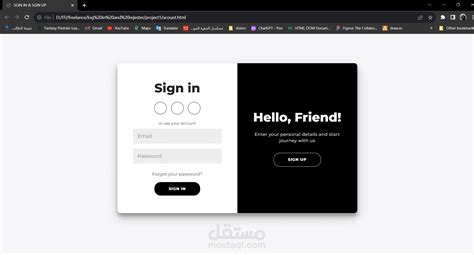 Sgin Up And Sgin In مستقل