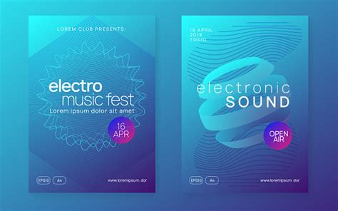 댄스 세트 바이올렛 Dj 포스터 테크노 플라이어 나이트 클럽 오디오 초대 Edm 콘서트 그래픽입니다 일렉트로 초대 블루 페스트