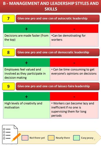 Btec Business Unit 6 Principles Of Management Interactive Knowledge Book Teaching Resources
