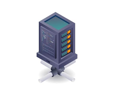 Premium Vector Optimizing Server Networks Isometric Illustration