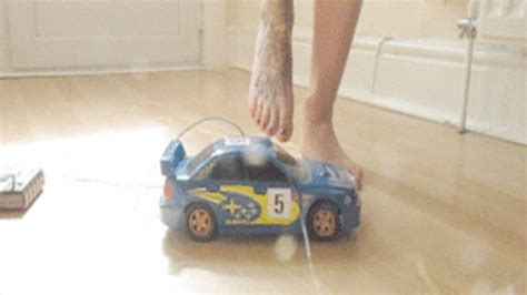 Remote Control Subaru Toy Car Crush Barefoot And Pumps Ally Mcdee