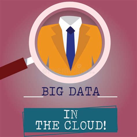 Handwriting Text Writing Big Data In The Cloud Concept Meaning