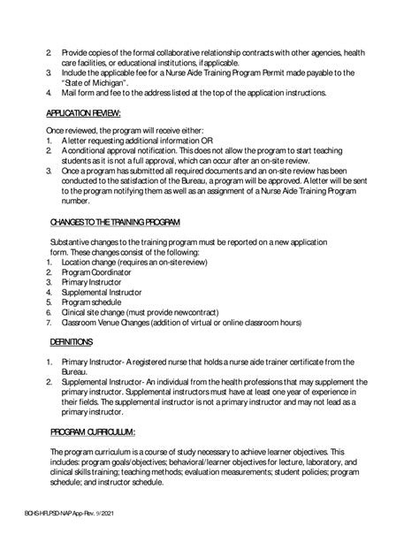 Michigan Nurse Aide Training Program Application Fill Out Sign Online And Download Pdf