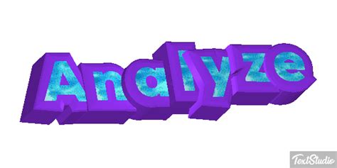 Analyze Word Animated  Logo Designs