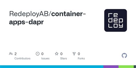 Github Redeployabcontainer Apps Dapr