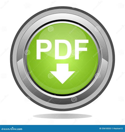 PDF Button Stock Illustration Illustration Of Download 25610555
