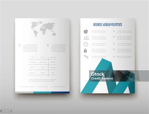 책자 커버 프레 젠 테이 션 추상 기하학적 배경 A4 설정된 기술 브로셔 전단지 디자인 서식 파일 벡터 그림자에서 레이아웃