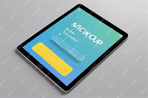 Tablet Screen App Ui Mockup Premium Ai Generated Image