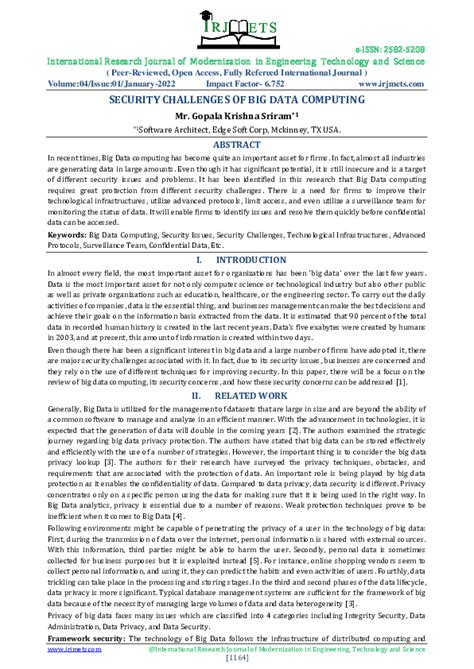 Pdf Security Challenges Of Big Data Computing