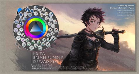 Krita Brush Bundle 2025 And David Revoy S3n🧩net