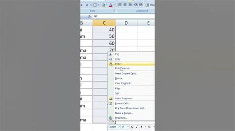 Shorts Paste Special Add Number To All Data Excel Microsoftexcel Exceltips Tallyprime Jobs