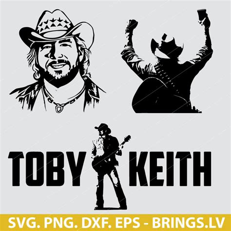 Toby Keith Svg Toby Keith Country Music Svg Toby Keith Singer Svg Png Dxf Eps Cut Files