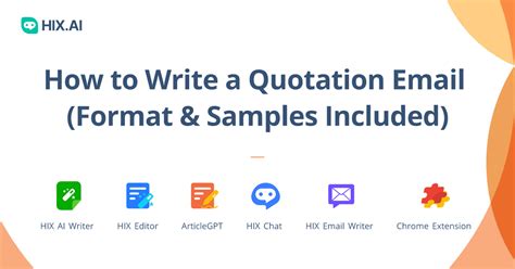 How To Write Quotation Email 7 Email Samples To Ask For A Quote Hix Ai