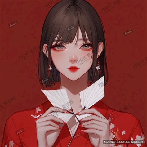 Ai创作图头像约稿 高级感女插画 国风头像 国风女性头像 厚涂头像 板绘人像 国潮旗袍美人 国潮风旗袍女孩 插画人像 半身头像板绘 插画半身像 国潮旗袍女孩 春节女孩头像 红衣女孩头像 手绘女