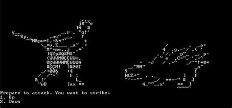 Creating A Menu In An Rpg Mud Game With Batch Script Ascii Art Text Art Dragon Hunters