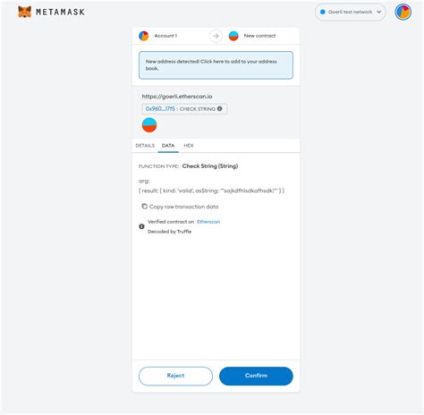 Bug Interacting With Verified Contract Displays Strings As Objects