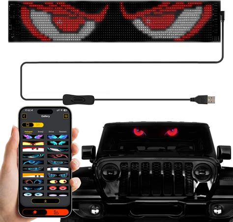 Amazon Com Super RGB Programmable LED Sign 23 X5 Scrolling Bright LED Matrix Panel Smart APP