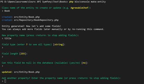 Initialisez Votre Projet Symfony Construisez Une Api Rest Avec Symfony Openclassrooms